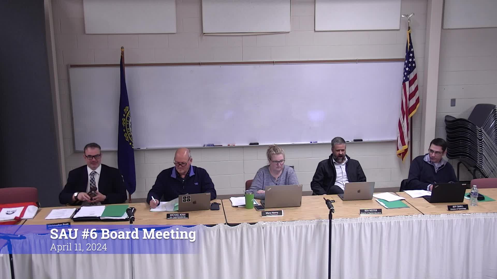 SAU 6 Board Meeting 4/11/24