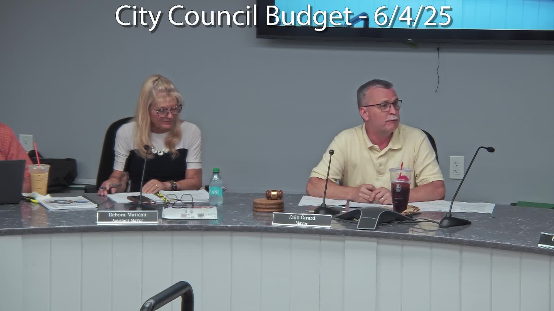 City Council Budget Meeting - 6/4/25